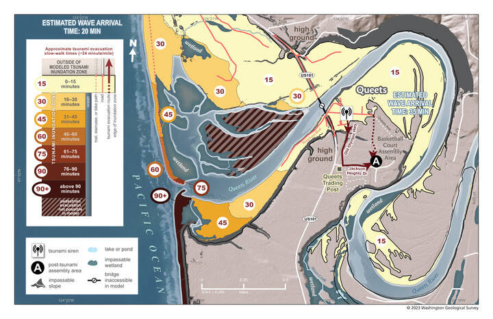 The Washington Geological Survey releases tsunami evacuation walk time ...