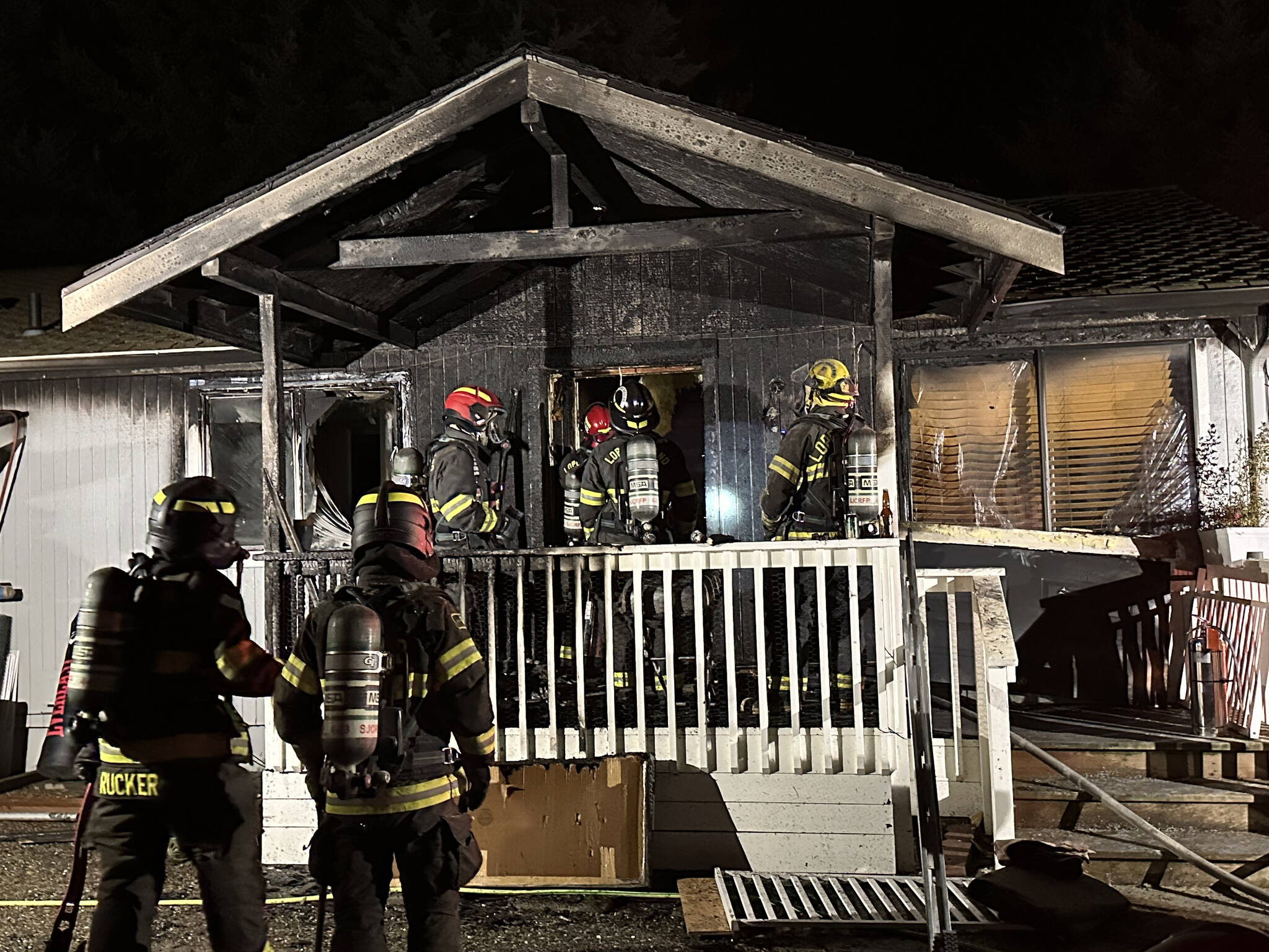 Lopez Fire and EMS attend to burning home | Islands' Weekly